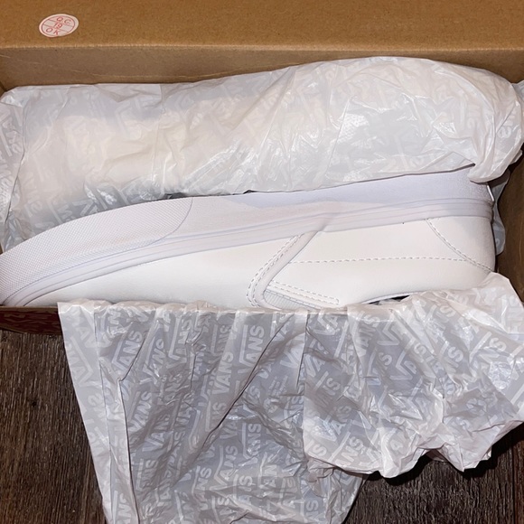 Vans | Shoes | Bnwt In Box Vans All White Classic Slipon | Poshmark